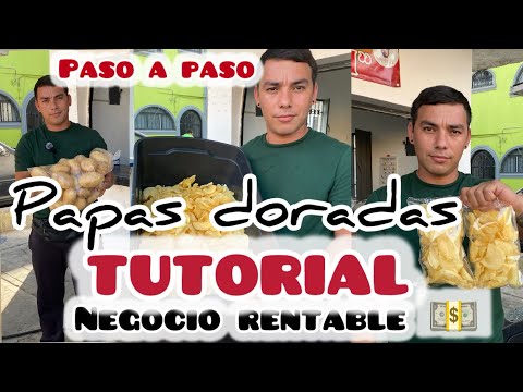 TUTORIAL: ¿Como hacer papas doradas? Bien explicado paso a paso #tutorial #negocio #potatosnacks