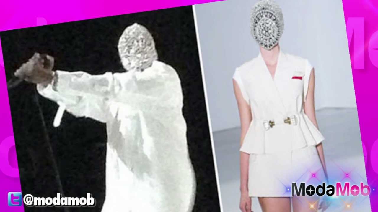 Masked Models And Kanye West At Maison Martin Margiela Couture Show ...