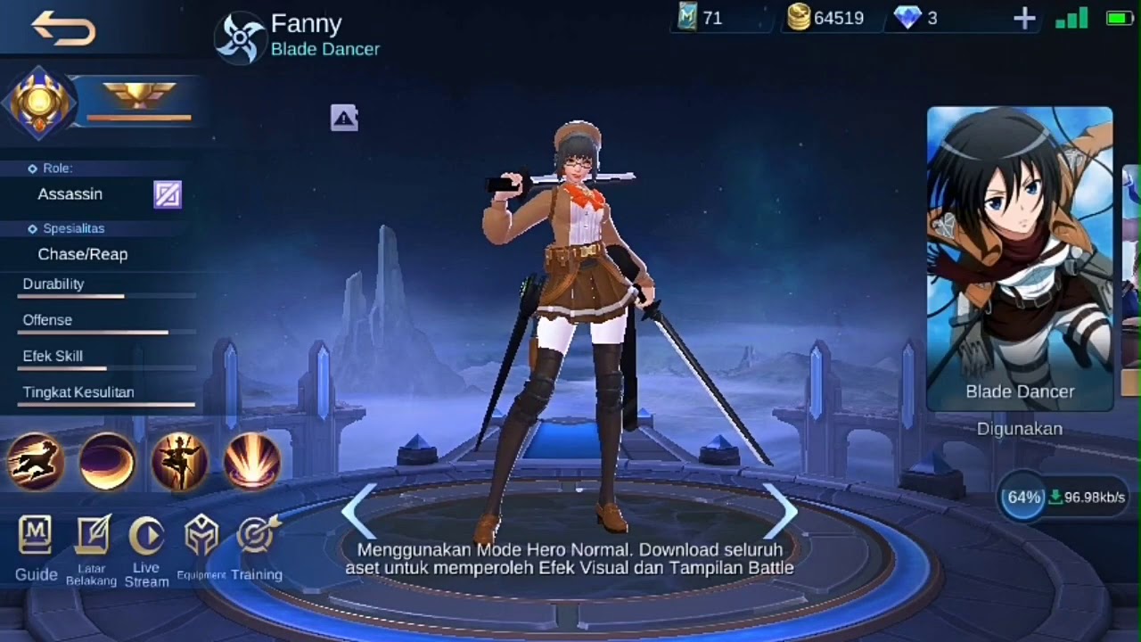 SCRIPT SKIN FANNY MIKASA 2020 !! - YouTube