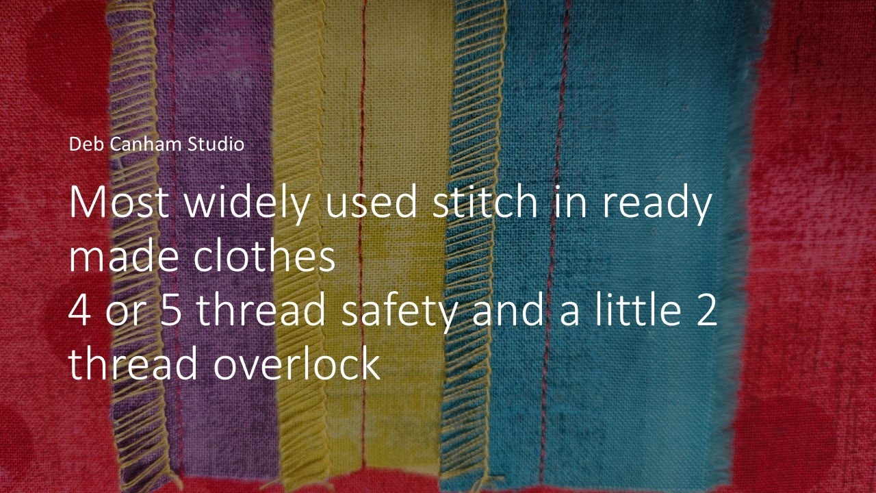 Most widely used stitch in ready made clothing and a little two thread ...