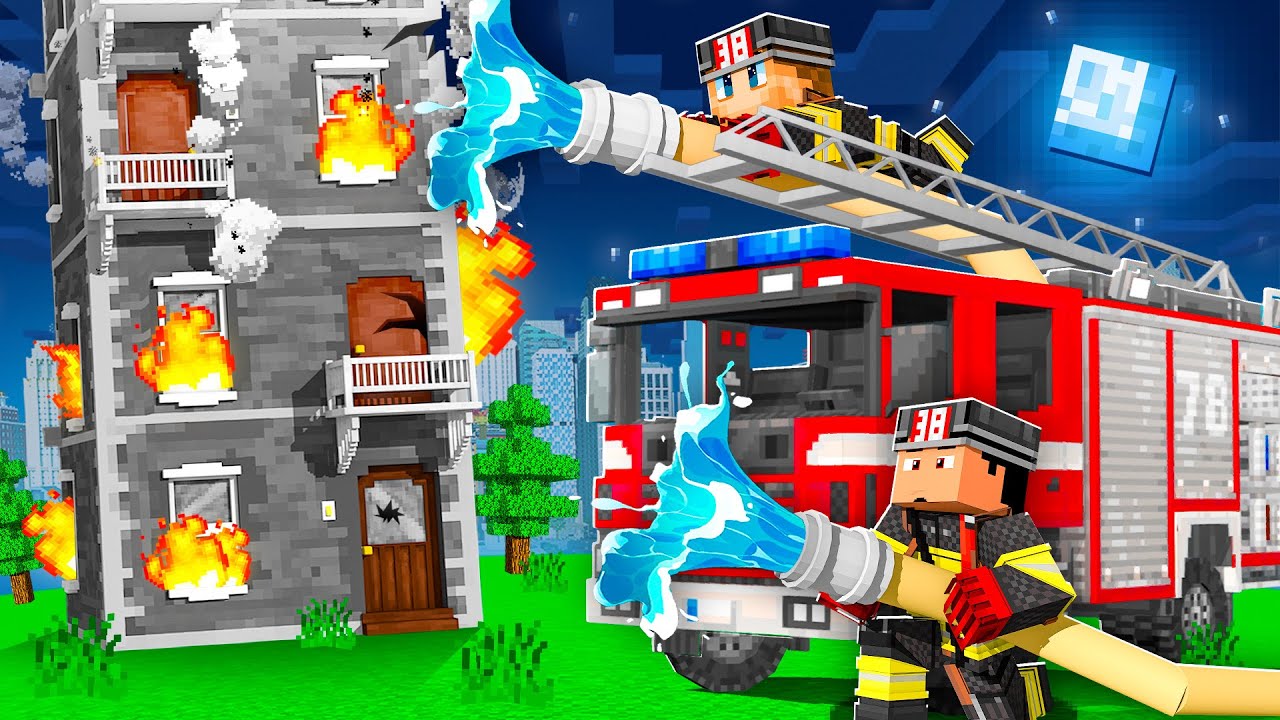 VIRAMOS BOMBEIROS NO MINECRAFT ! !! AVENTURA COM MODS - YouTube