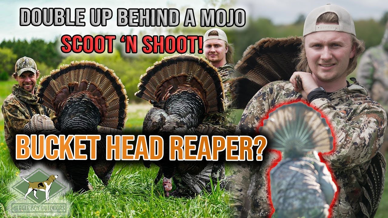 Wisconsin Wild Turkey Double Up! | Most Intense Hunt Yet | Bucket Head ...