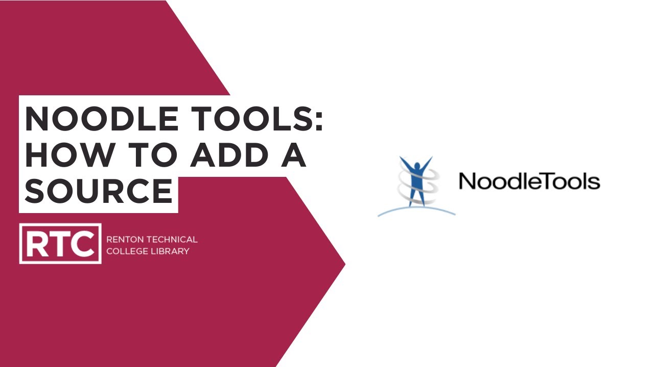 Noodle Tools: How to Add a Source (Updated 2021) - YouTube