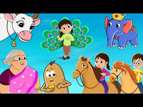 Lakdi ki kathi kathi pe ghoda #horsh songs । Hindi Rhymes For Children ...