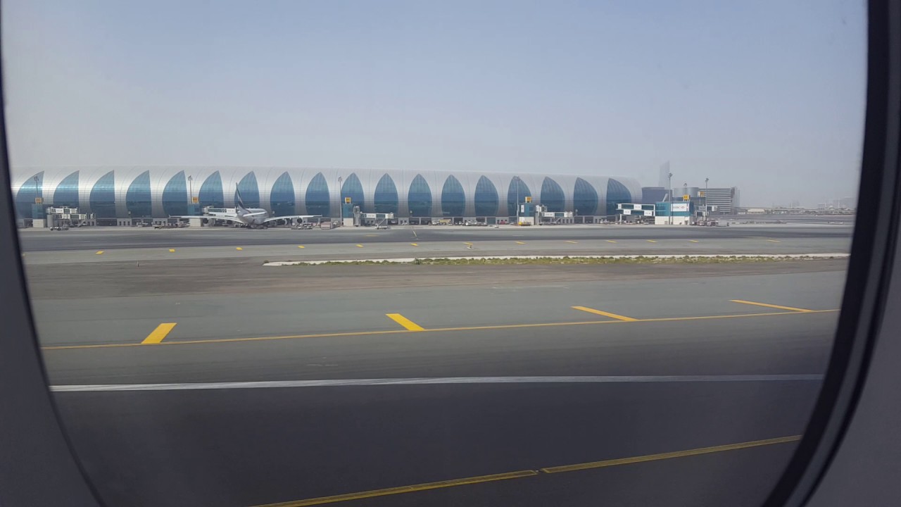 Emirates A388 Ek215 taking off from Dubai DXB to Los Angeles California ...