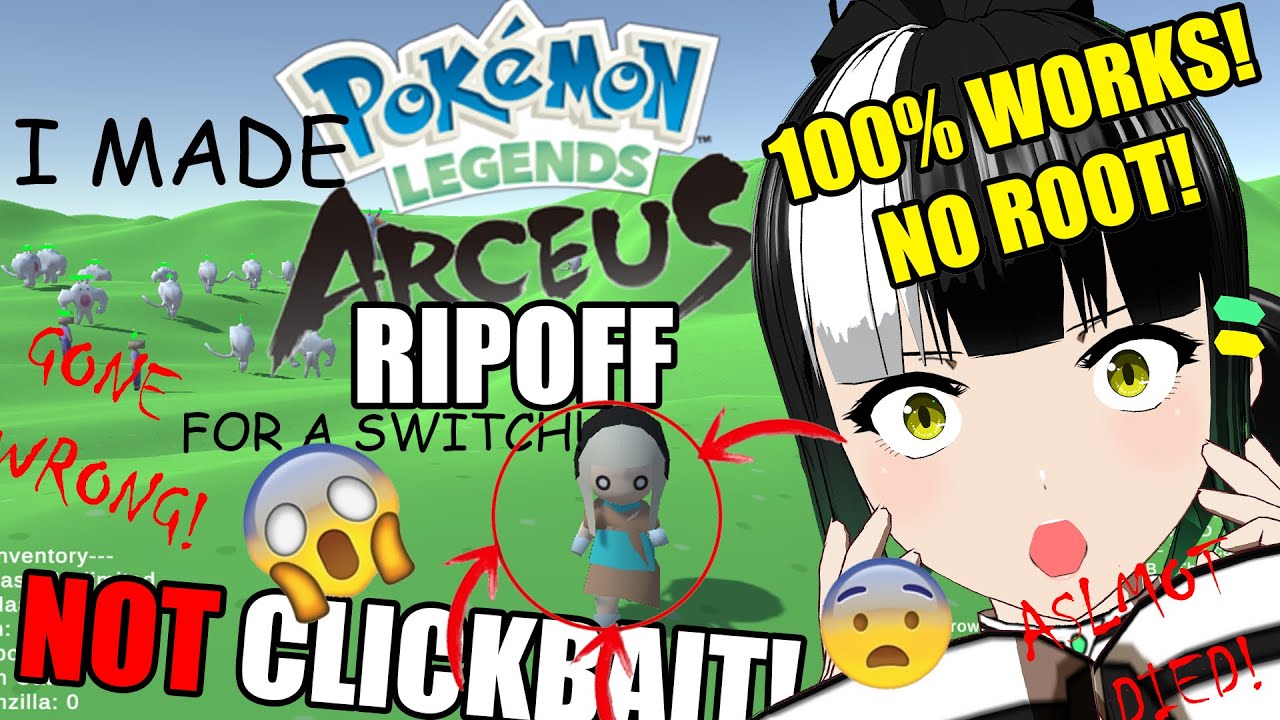 Gamedev VTuber Makes Pokemon Legends Arceus Ripoff To Buy Switch - YouTube