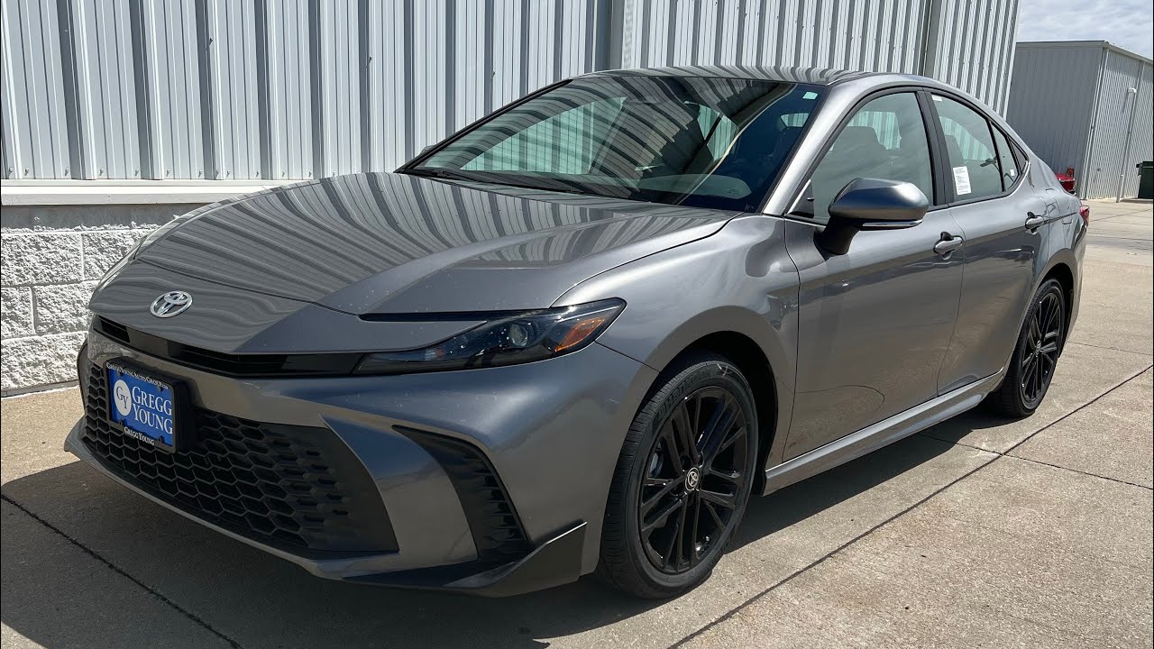 2025 Toyota Camry SE Heavy Metal With Boulder Interior - YouTube