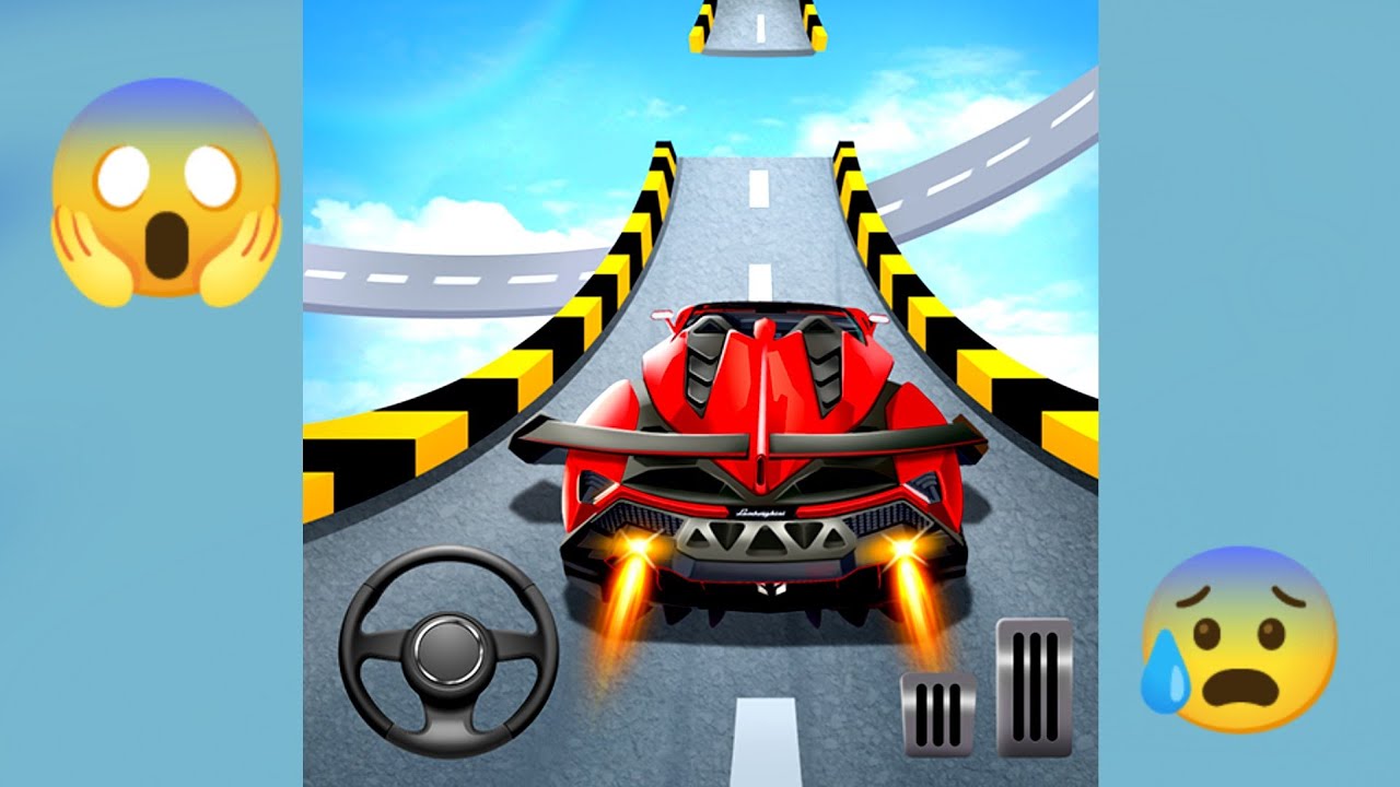 super fast car racing ; ramp car racing ; ramp car racing 3d - YouTube