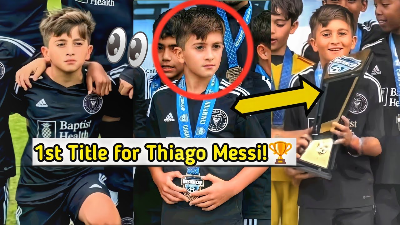 Thiago Messi won his first Title with inter Miami against Key-Biscayne ...