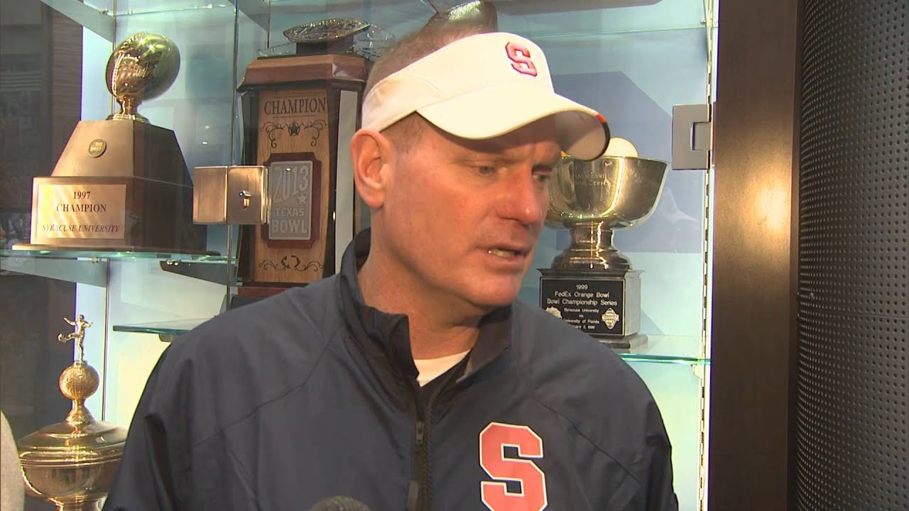 Scott Shafer On Day 4 of Spring Football - Syracuse Football - YouTube