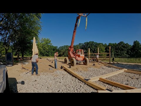 Timber Frame Barn Build: Barn Raising Days 1-2