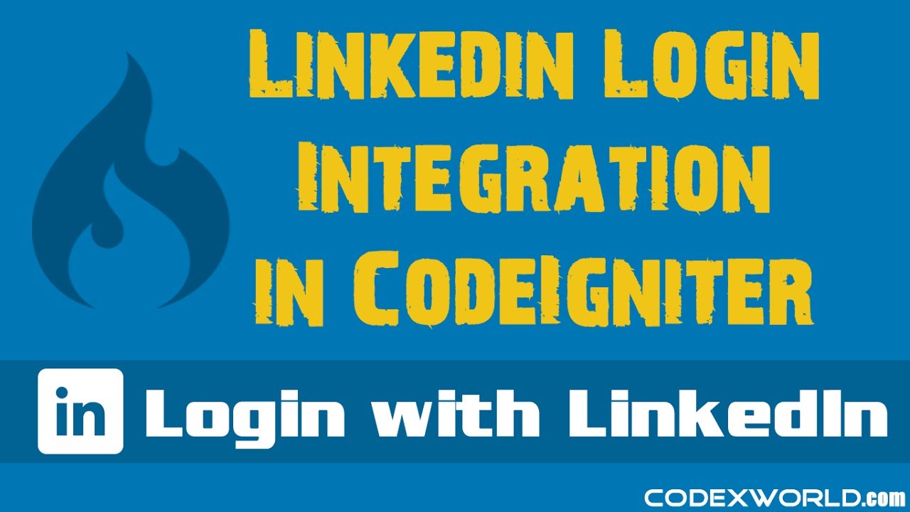 Login with LinkedIn in CodeIgniter - YouTube