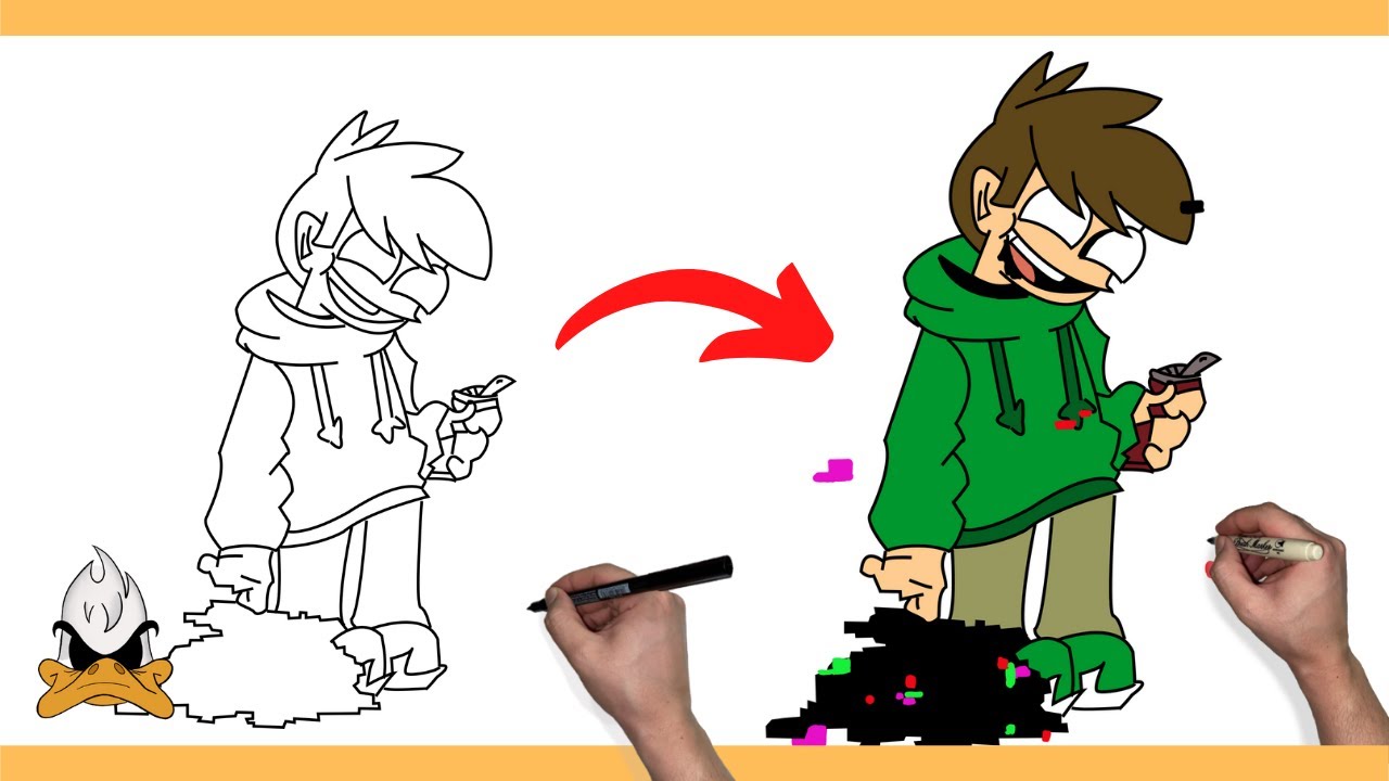 COMO DESENHAR O EDD FNF MOD | PIBBY CORRUPTED - YouTube