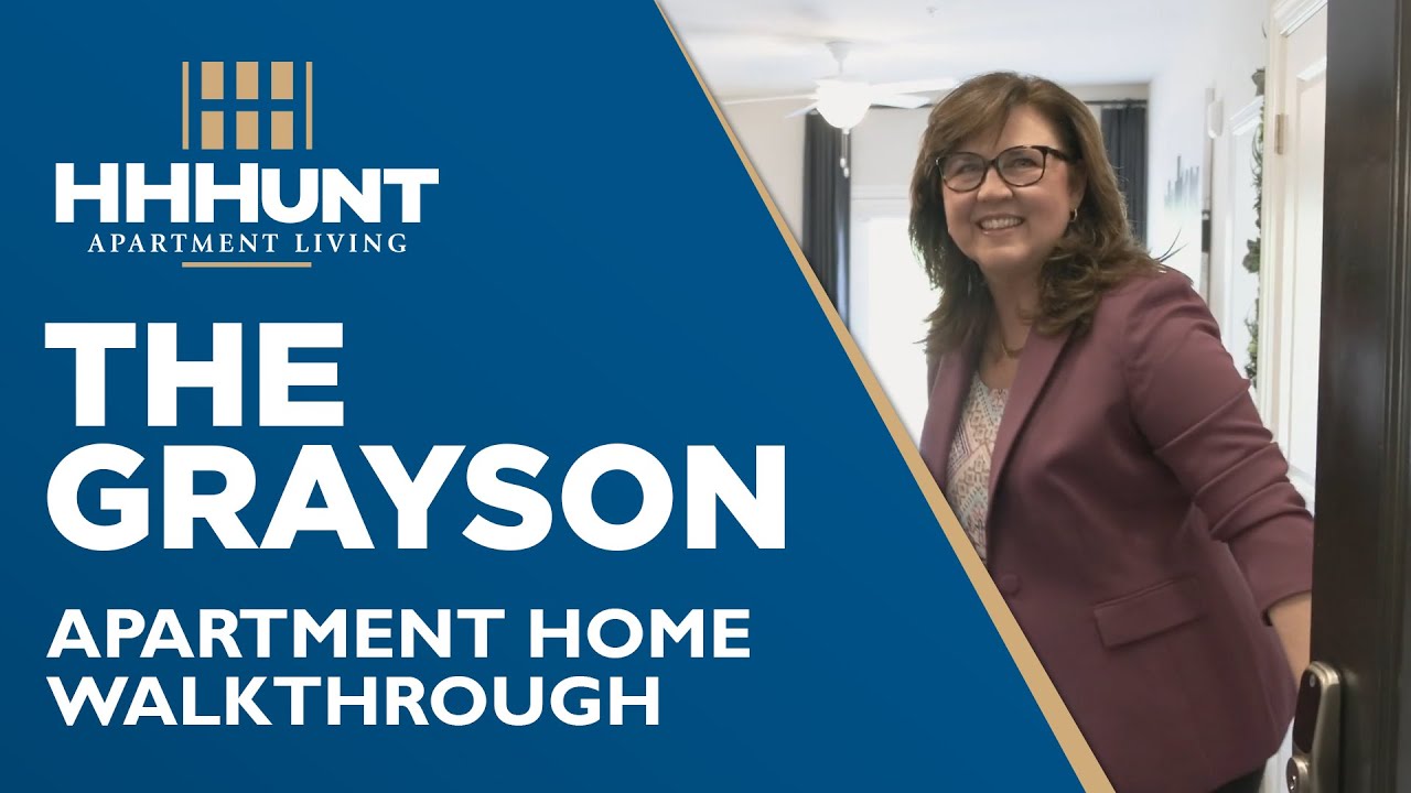 The Grayson Apartment Tour | Abberly CenterPointe by HHHunt - YouTube