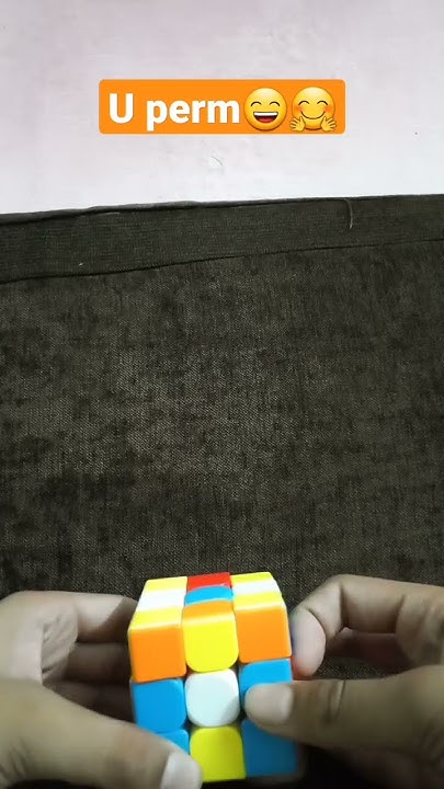 Solving U perm of CFOP method with my new cube #rubikscube #rig #speedcuber - YouTube