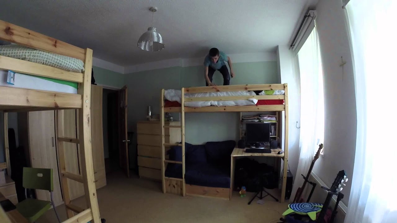 Falling through my bed - YouTube