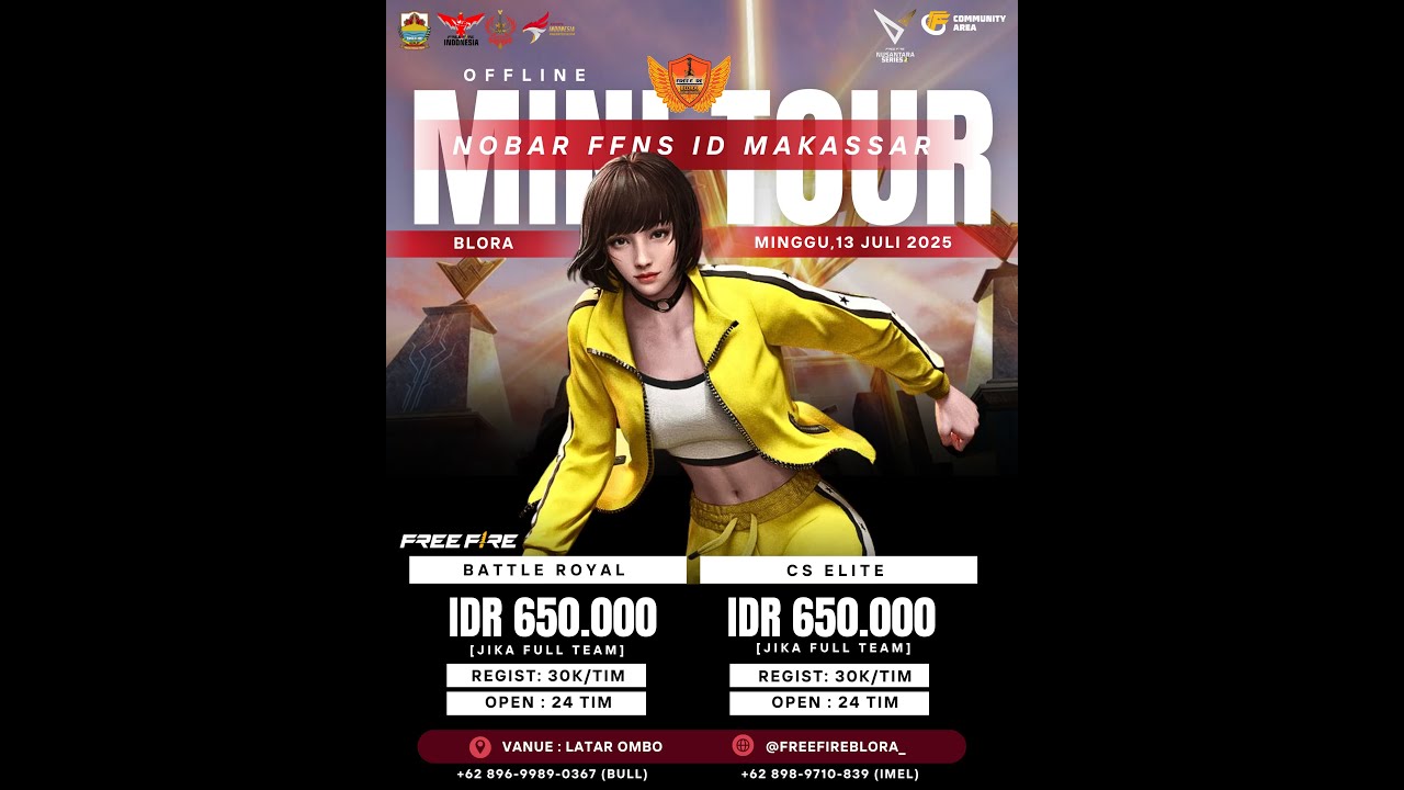 NOBAR FFNS 2025 X OFFLINE TOURNAMENT FREE FIRE BLORA 2025 - YouTube