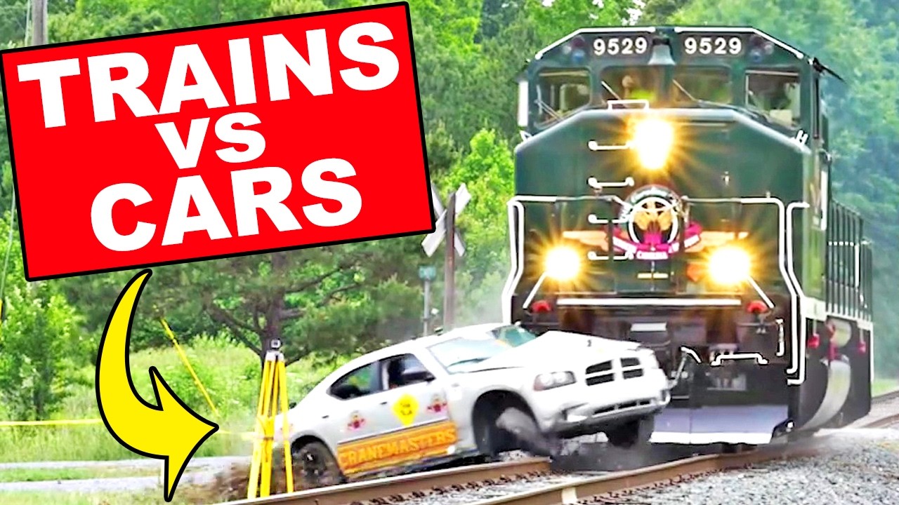 Trains vs Cars | A Safety Lesson - YouTube