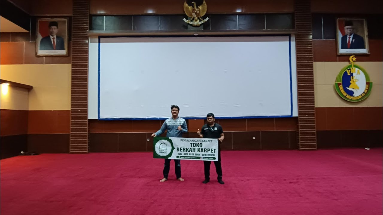 Pemasangan Karpet BOASH CONVENTION CENTRE PART II | Jl. Atang Senjaya ...