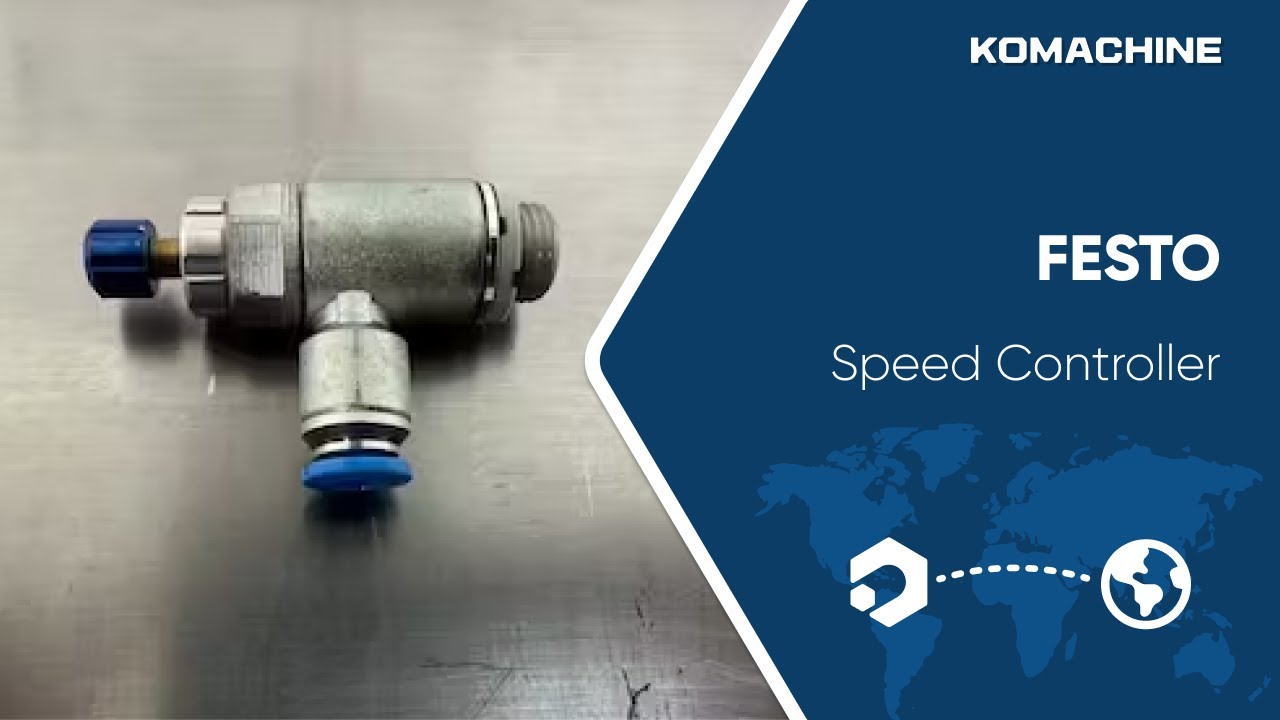 FESTO / Speed Controller (GRLA-1/8-QS-4-RS-D) / INV-03503 - YouTube