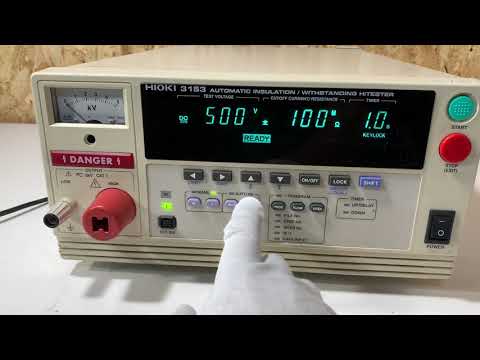 HIOKI 3153 AUTOMATIC INSULATION/WITHSTANDING HiTESTER - YouTube
