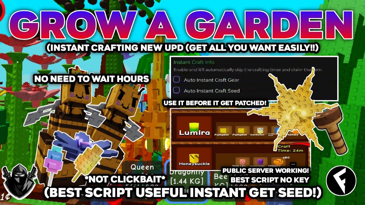 [NEW] Grow A Garden Script OP | Instant Crafting No Need To Wait! (Get ...