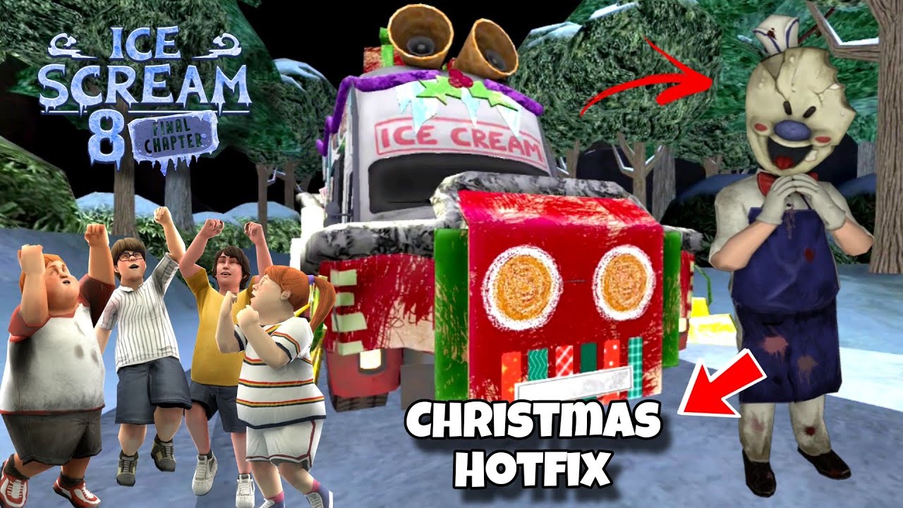 Ice Scream 8 In Christmas Hotfix Update Ghost Mode Van Escape Full ...