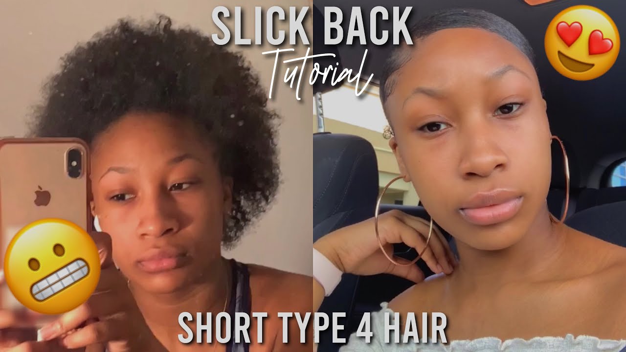 How To Slick Back on Type 4 Hair | Anaiya Forever - YouTube