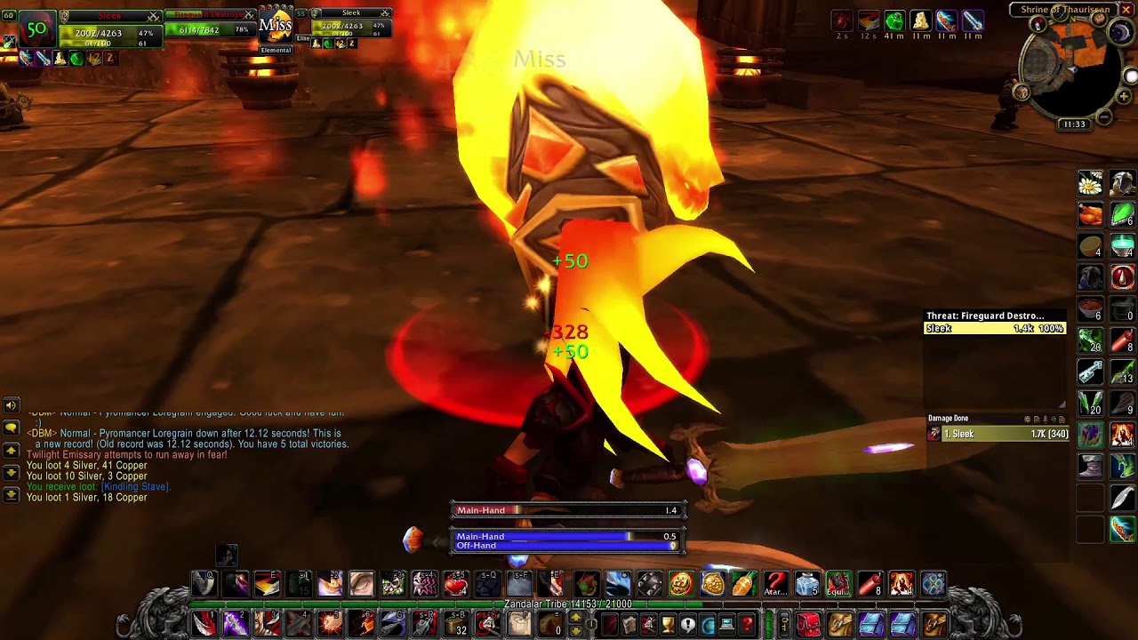 Classic WoW Rogue Solo BRD Part 2 (Arena/Loregrain/Incendius/Darkvire ...