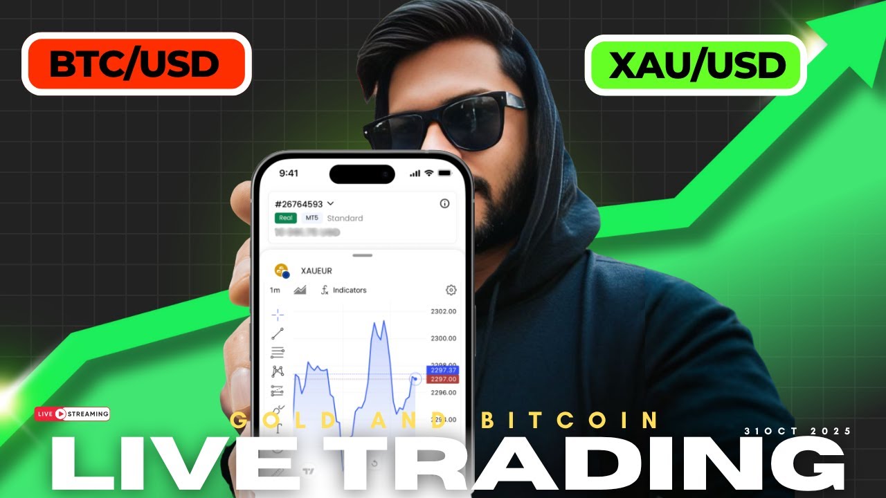 🔴 Crypto Live Trading | Gold Live Analysis | 31 OCT | Tradeifyfx Day13 ...