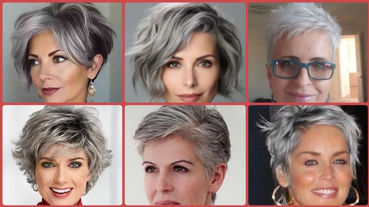 Amazing & Stylish Women's Short Grey Hair Dye Ideas #2024 # ...