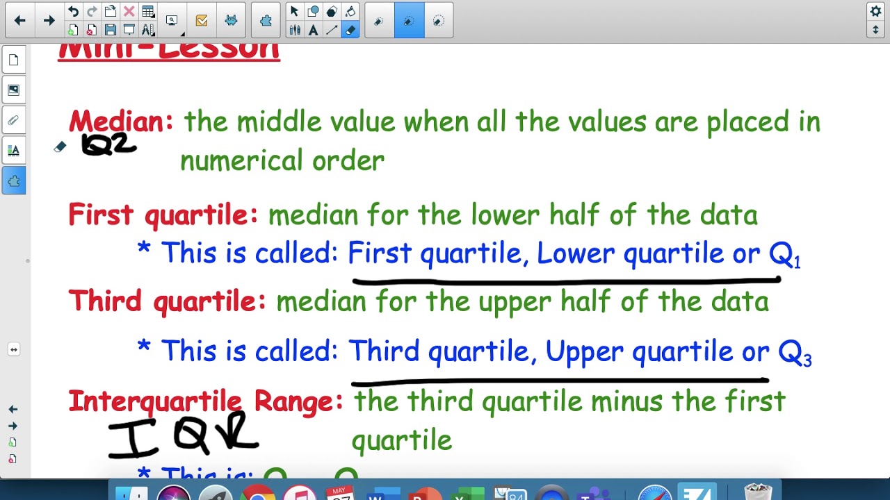 Quartiles and Standard Deviation - YouTube