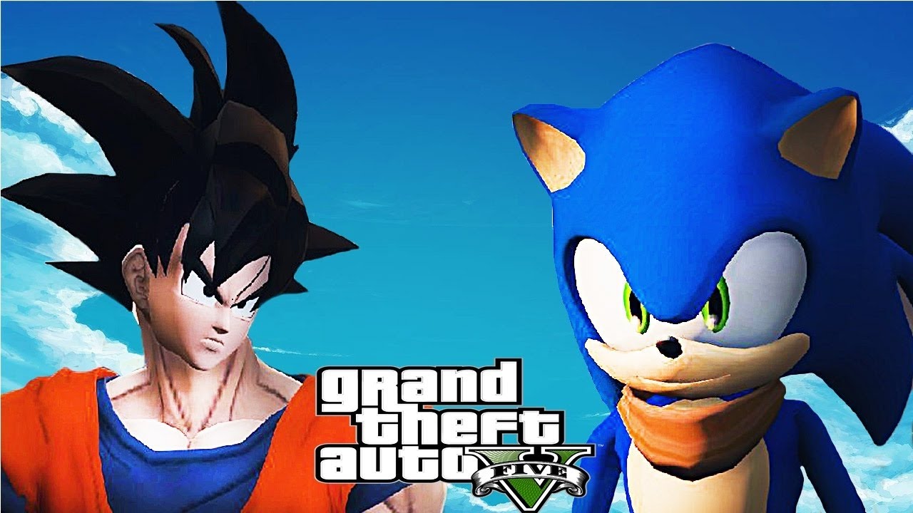 GOKU vs SONIC | GTA 5 #61 Epic Battle - YouTube