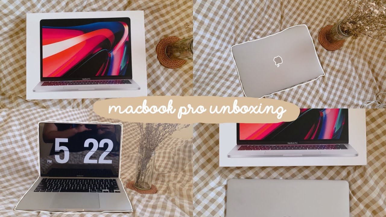 2020 M1 Macbook pro unboxing (Silver) with clear matte case 💻 - YouTube