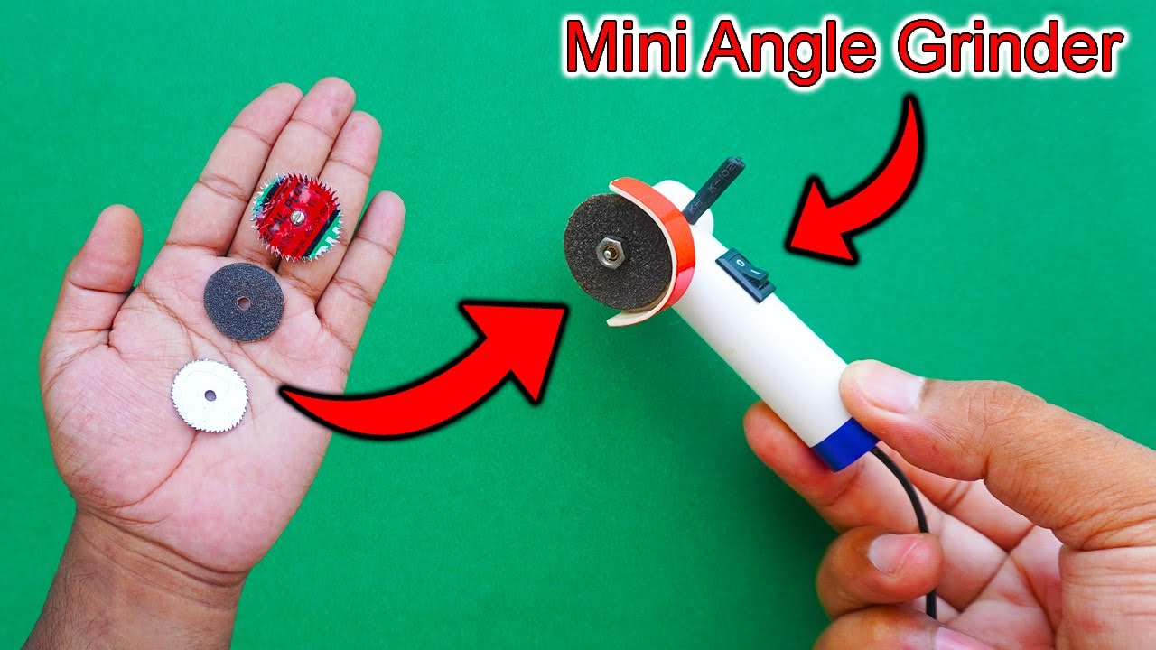 How To Make A Mini Angle Grinder | How To Make A Mini Dremel Tool ...