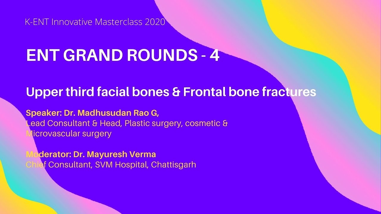 ENT Grand Rounds - 4: Management of upper third facial bones and ...