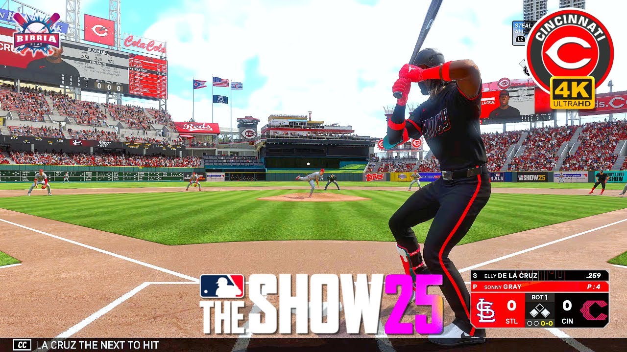 MLB The Show 25 Cincinnati REDS vs St. Louis Cardinals: FIRST GAMEPLAY ...