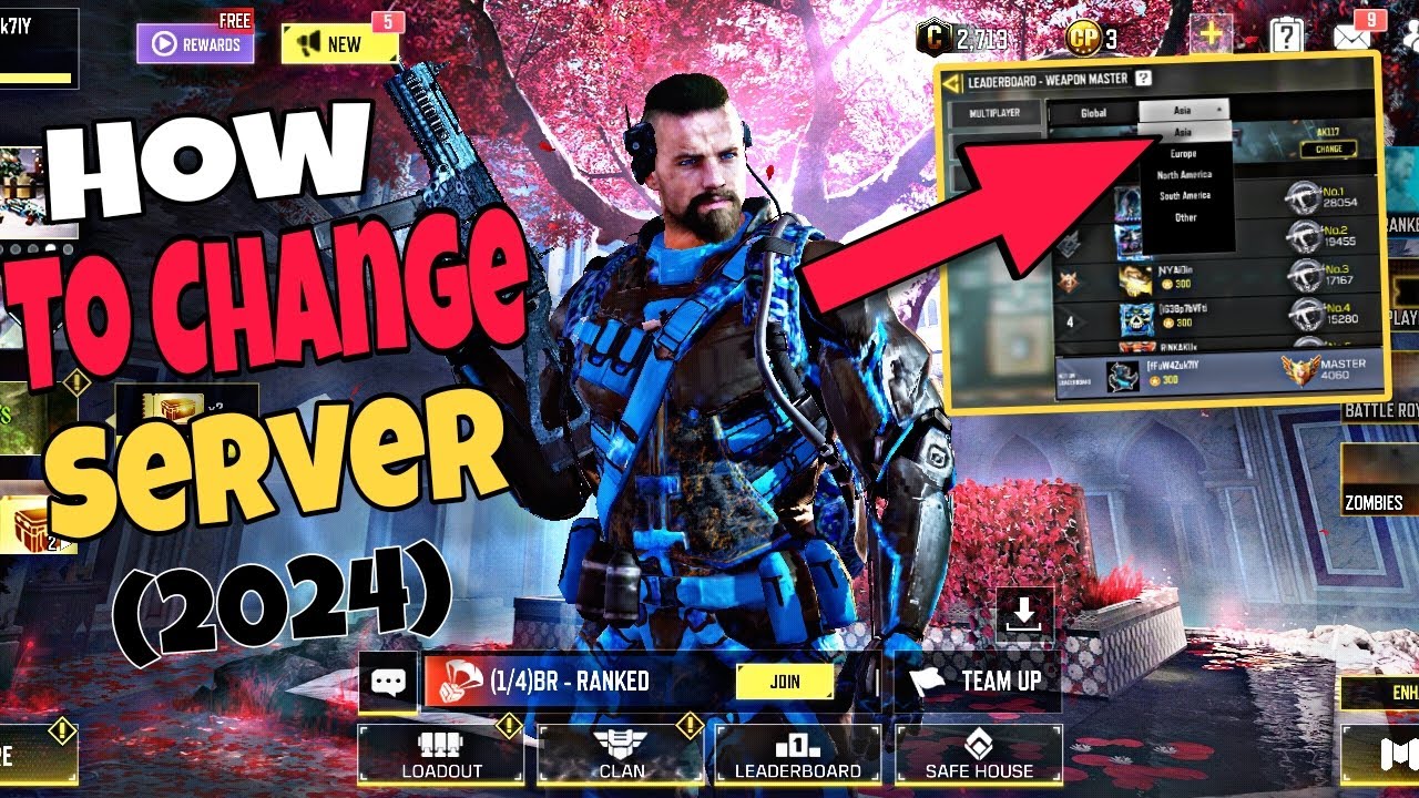 HOW TO CHANGE SERVER IN CALL OF DUTY MOBILE | SELECT ASIA SERVER IN ...