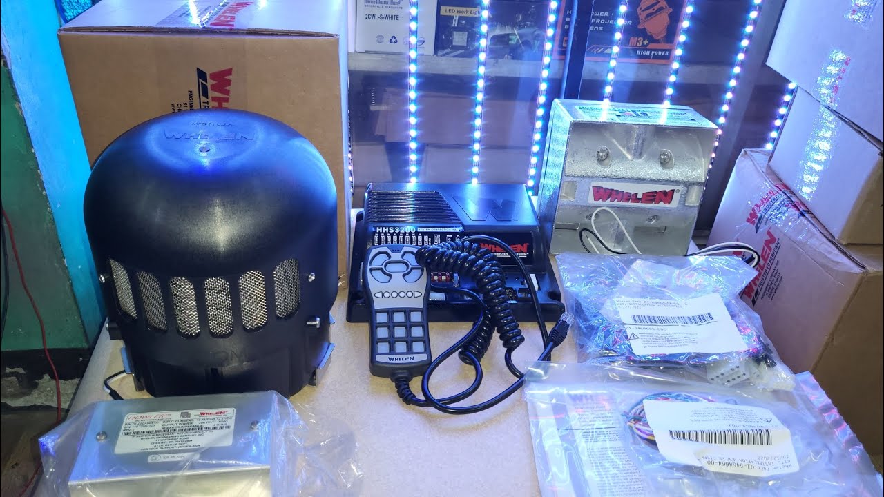 cara instalasi whelen hhs3200 dan whelen howler low freq (basic) - YouTube