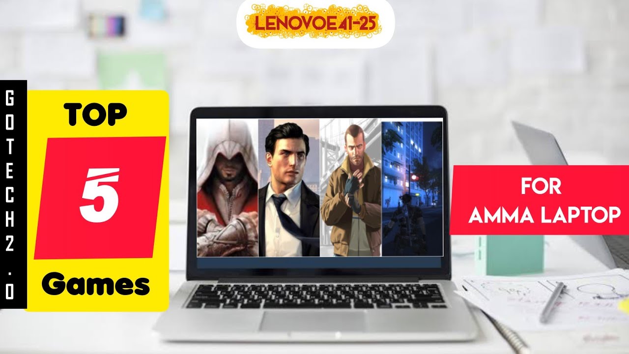Top 5 games for amma laptop Lenovo e41-25 in Tamil Go Tech 2.0 - YouTube