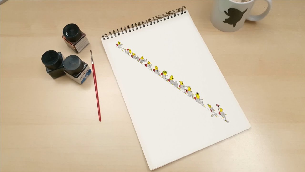 Line Slider Animation (I've Animated my own Paper Drawing I made 24 ...