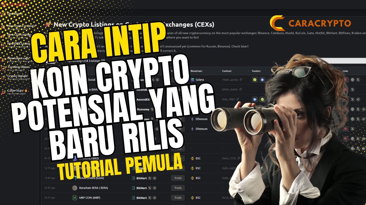 Cara Intip Koin Crypto Yang Baru Rilis Di Exchange | Tutorial Crypto Pemula - YouTube