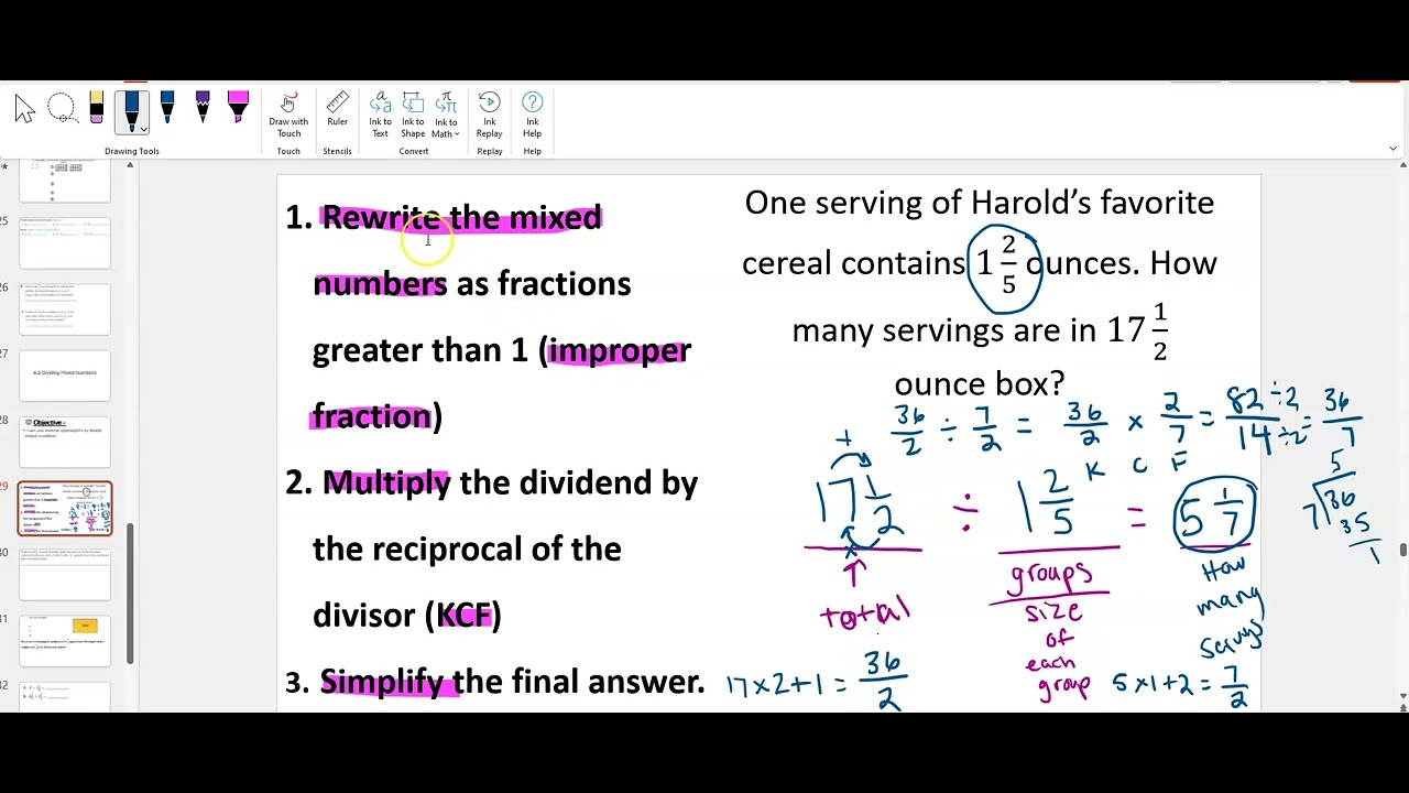Math 6- Lesson 4.3 Dividing Mixed Numbers - YouTube