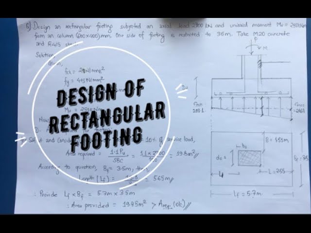 Foundation Design Load Calculation Isolated Footing Design