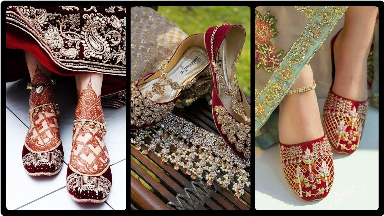 Outstanding,Top Beautiful Bridal Khussa Designs - YouTube