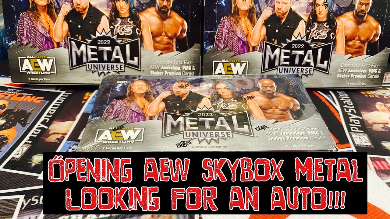 AEW Upper Deck Skybox Metal Hobby box #3 - looking for autos! Big /50 ...