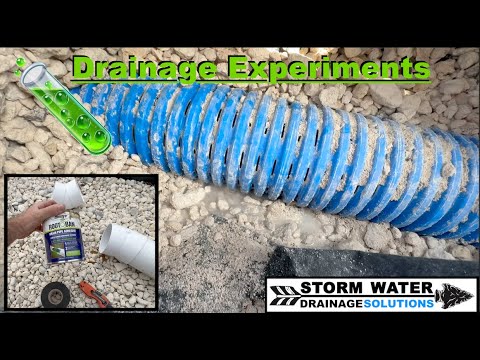 Experimental Drainage Systems - Triple Wall & Perforated Drain Pipe ...