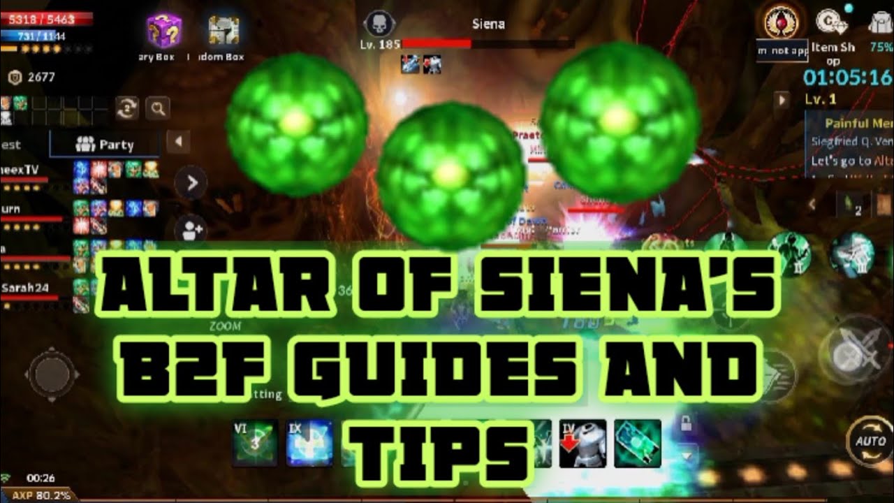 SIENA B2F GUIDE AND TIPS |GUILD PARTY FA LV.153| CABAL M PH.| (Strawhat ...