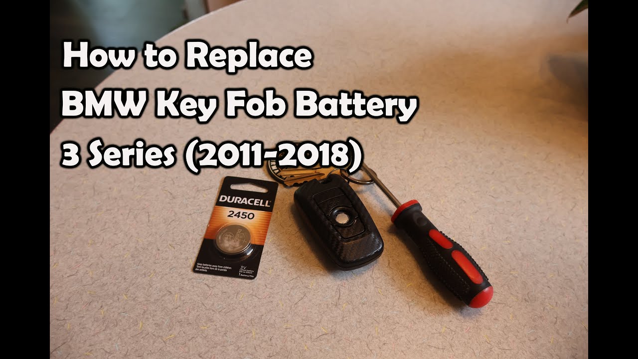 How to Replace BMW Key Fob Battery - 3 Series (2011-2018) - YouTube