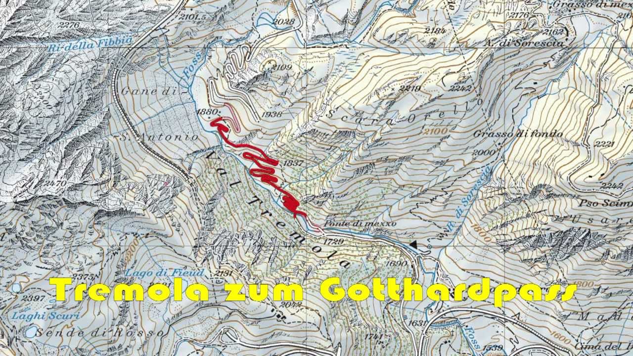 Tremola alte Passstrasse zum Gotthard auf Tessinerseite - YouTube